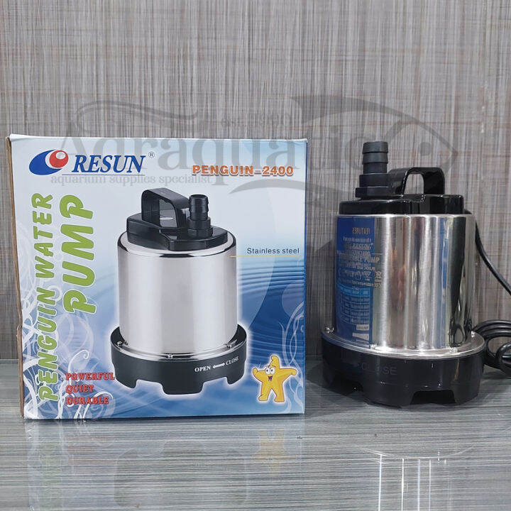 RESUN PENGUIN-2400 PENGUIN WATER PUMP POMPA AIR CELUP FILTER AQUARIUM HIDROPONIK WATER PUMPS ...
