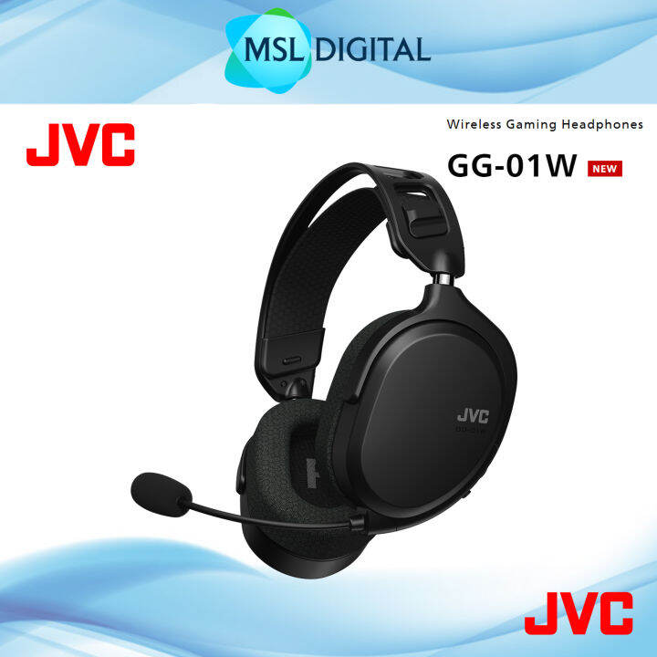 JVC GG-01W Wireless Gaming Headphones | LIGHTWEIGHT DESIGN | Memory ...