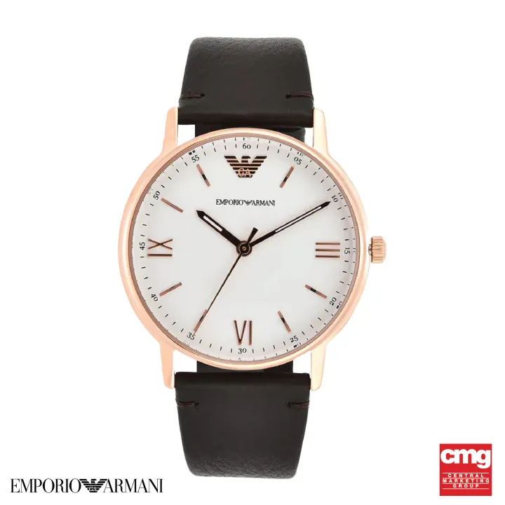 [ของแท้]Emporio Armani นาฬิกาข้อมือผู้ชาย รุ่น AR11011 สีน้ำตาล นาฬิกา ...