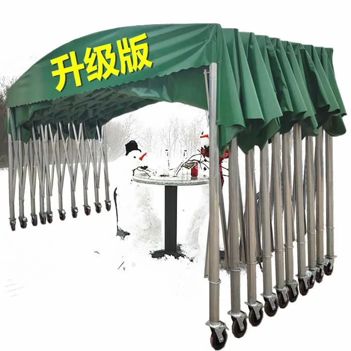 outdoor large-scale mobile push-pull large gear tent warehouse shed ...