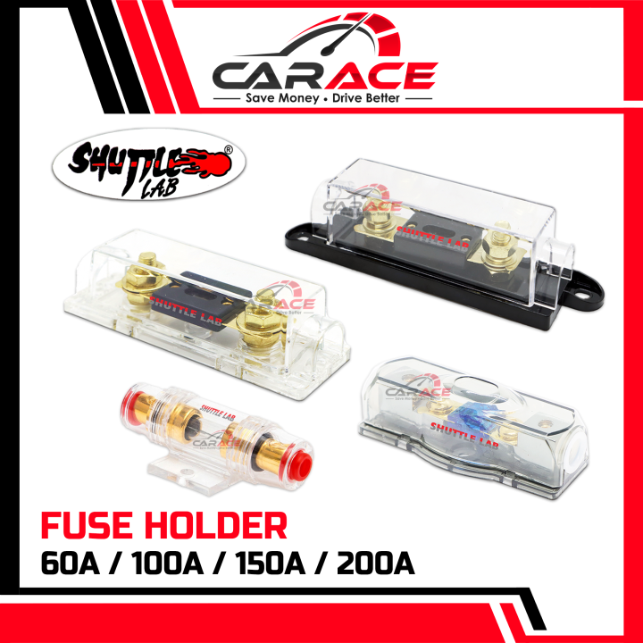 Shuttle Lab Fuse Holder 60a 100a 150a 200a 250a Gold Plated Car Audio