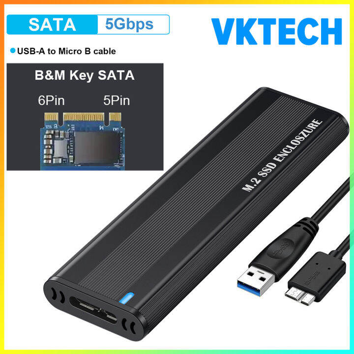 [Vktech] Dual Protocol M.2 NVMe SSD Case 10Gbps M.2 NVMe SSD Enclosure ...