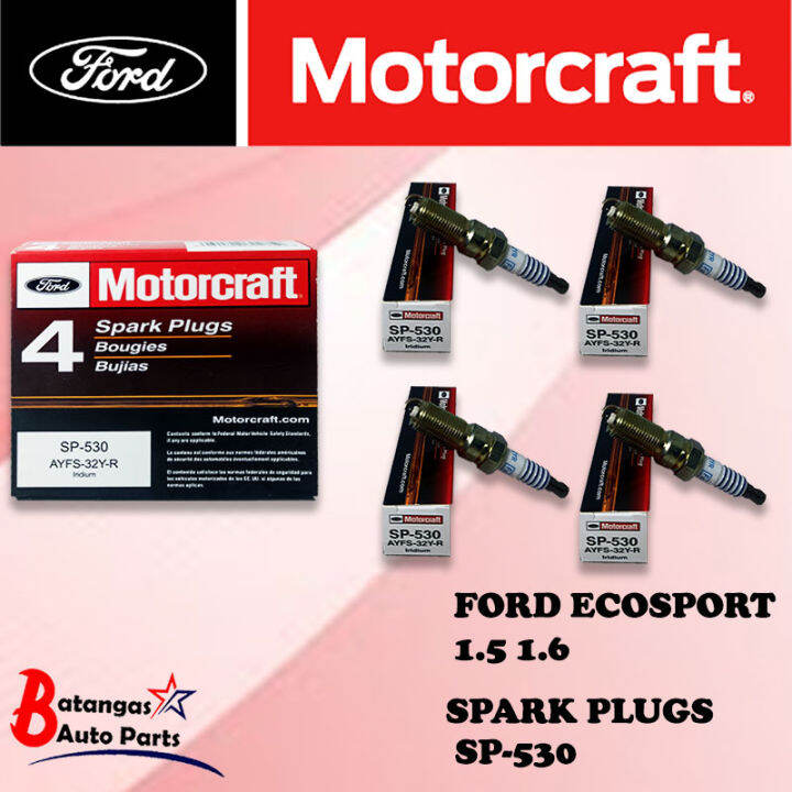 SPARK PLUGS IRIDIUM (4PCS) FORD ECOSPORT 1.5 1.6 SP-530 | Lazada PH