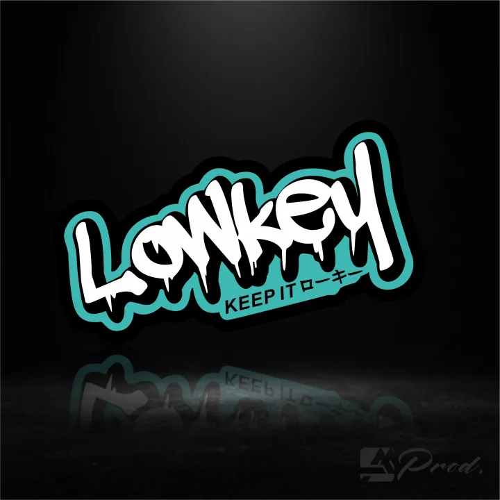LOWKEY DECAL STICKER FOR CAR/MOTORCYCLE AND HELMET | Lazada PH