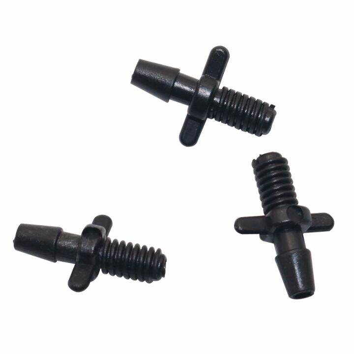 50 Pcs 3/5 mm hose Barbed Connector Double Ways 5 mm Screw Thread ...