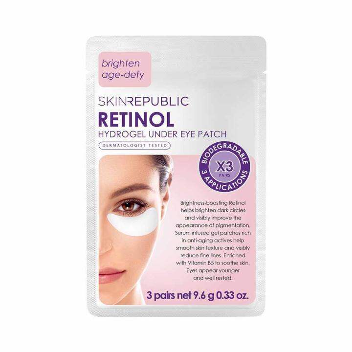 Skin Republic Face Mask Sheet Eye Patch - Retinol Eye Mask 3 Pairs ...