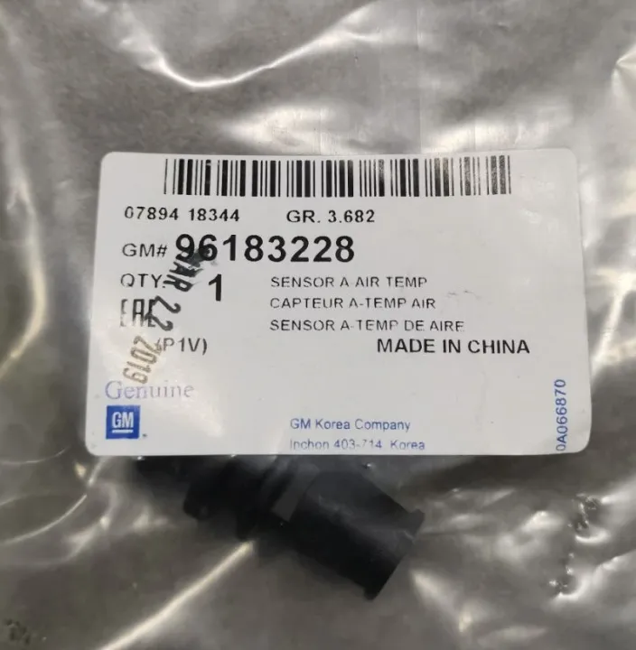 GM Air Intake Temperature Sensor for Chevrolet Aveo 1.4L & 1.5L PN ...