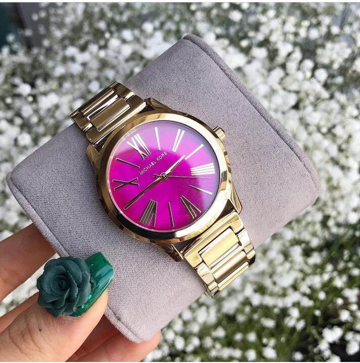 Guaranteed Original Michael Kors Hartman Pink Mother of Pearl Dial ...