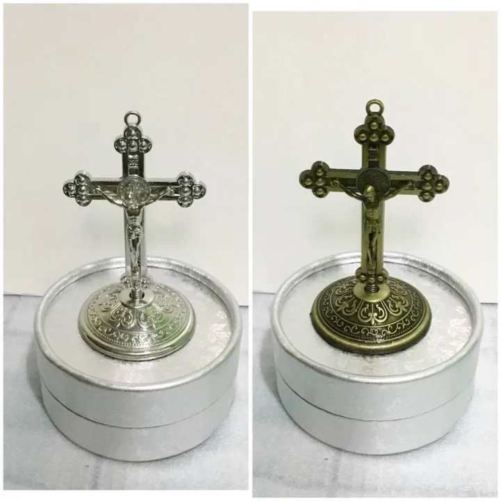 Small Crucifix, Cross With Stand Stainless Steel | Lazada PH
