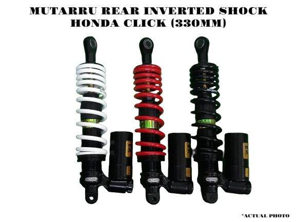 MUTARRU INVERTED REAR SHOCK ABSORBER 330MM WITH TANK MODEL: CLICK 125 ...