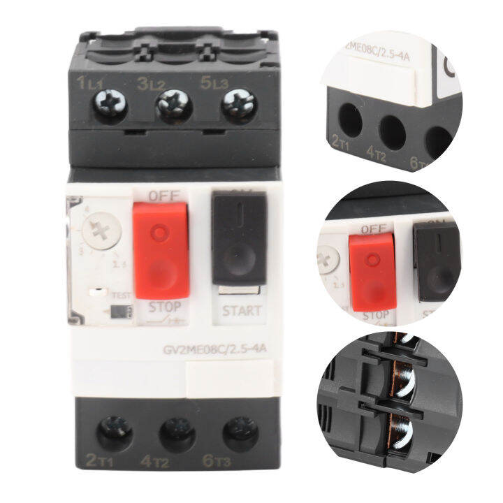 Motor Circuit Breaker, Motor Start Stop Switch 2.5‑4A High Sensitivity ...