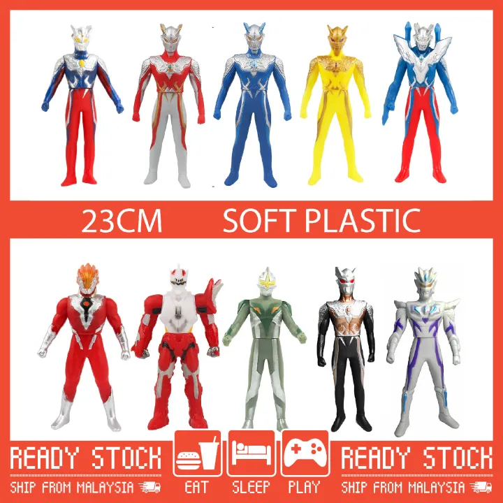 OEM BOOTLEG 23cm Ultraman Soft Plastic Zero Darklop Jean Bot Mirror ...