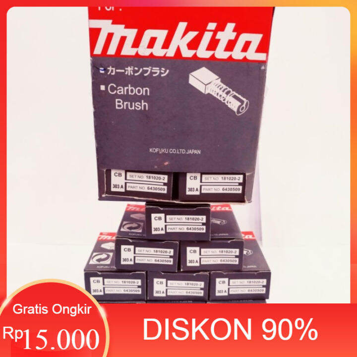 [Bisa COD] Carbon Brush bor CB 303 Makita Abu Kul Arang Mesin Bor Bor ...