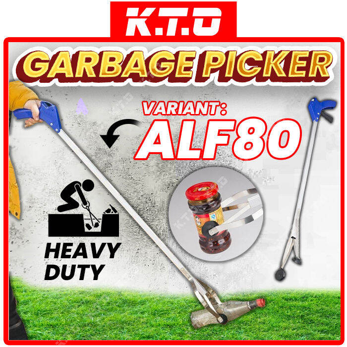 Heavy Duty Garbage Trash Picker Outdoor Pickup Rubbish Grabber Clip ...