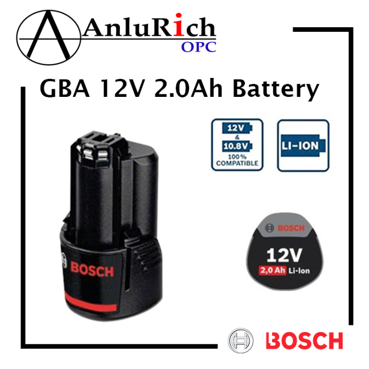 Bosch Professional Battery GBA 12V 2.0Ah O-B | Lazada PH