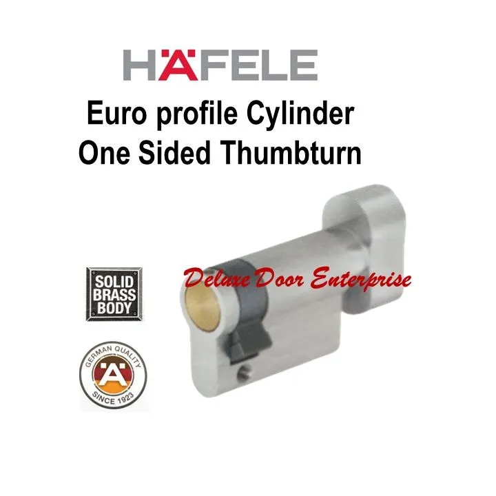 Hafele One Sided Thumbturn 45mm / Euro Profile Cylinder / Thumbturn ...