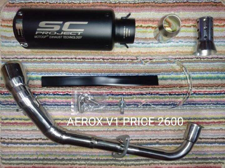 AEROX V1 FULL EXHAUST SYSTEM SC PROJECT | Lazada PH
