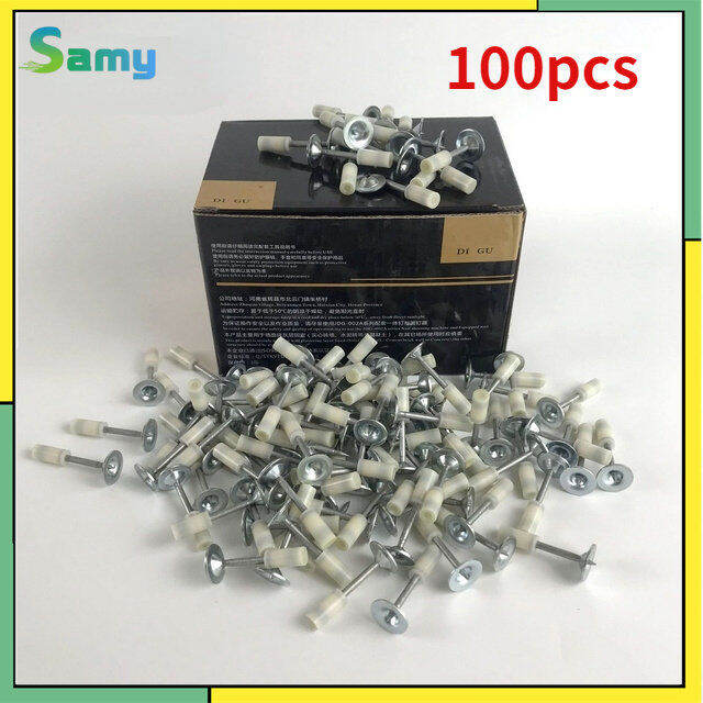 Samy 100PCS Steel Nail Gun Manual Mini Rivet Ceiling Wall Tool Anchor ...