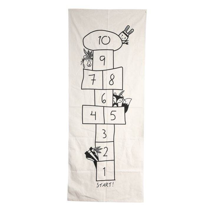 Baby Hopscotch Game Mat Kids Activity Play Gym Mats Cartoon Printing ...