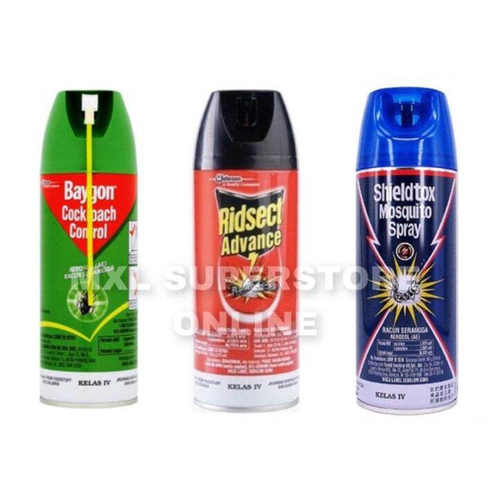 Baygon | Ridsect | Shieldtox Mosquito & Cockroach Spray 270ml 杀虫剂 | Lazada