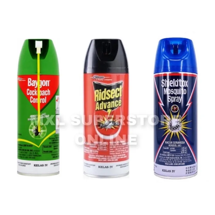 Baygon | Ridsect | Shieldtox Mosquito & Cockroach Spray 270ml 杀虫剂 | Lazada