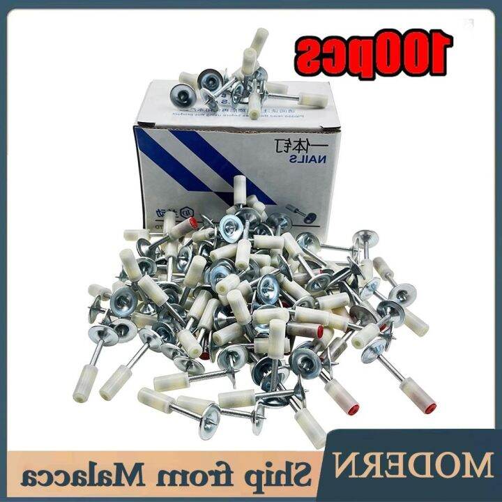 Steel Gun Rivet Tufting Nail Ceiling Concrete Wall Wire Fasten | Lazada PH