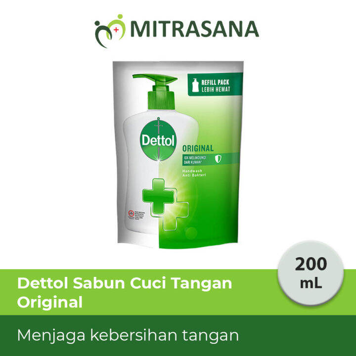 Dettol Sabun Cuci Tangan Original 200ml Refill | Lazada Indonesia