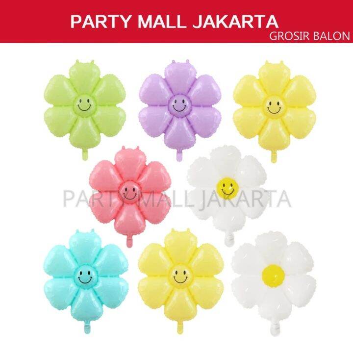 Balon Karakter Mini Bunga Daisy Warna Warni Balon Bunga Matahari Deskorasi Pesta Lazada Indonesia