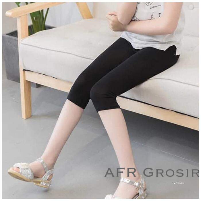 Legging Pendek Wanita 3/4 | Legging Pendek Jumbo | Legging Pendek Cewek ...