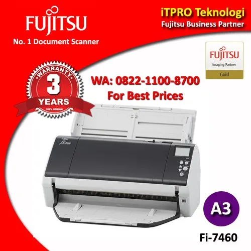 Fujitsu fi 7460 A3 Scanner | Lazada Indonesia