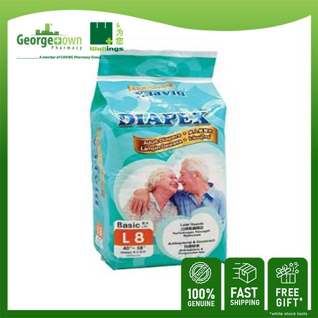 DIAPEX ADULT DIAPER BASIC L 8S | Lazada