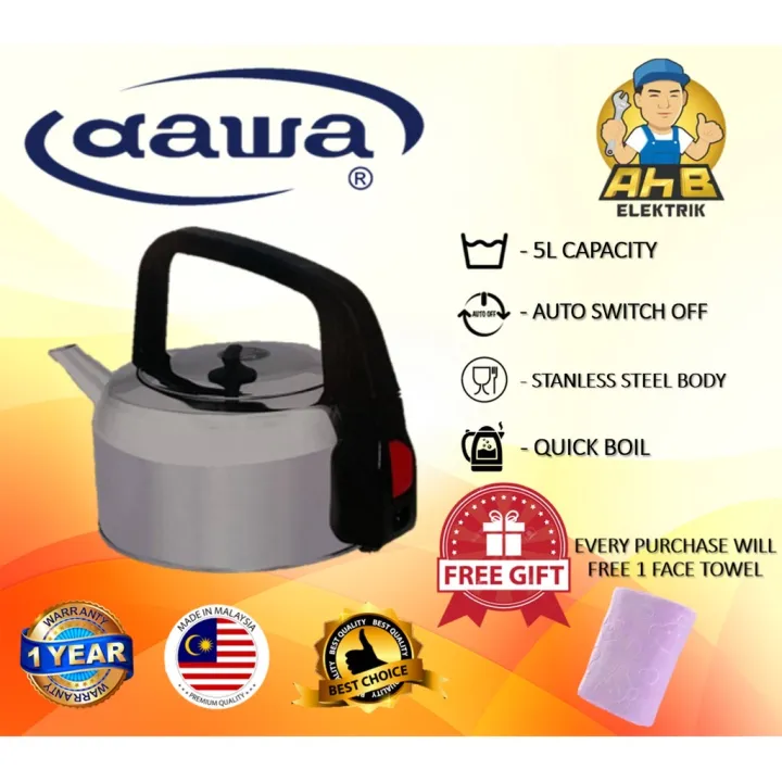 DAWA DK-50L STAINLESS STEEL KETTLE 5.0L | Lazada