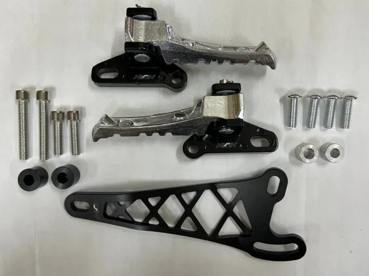 HONDA RS150 / RSX REAR RACING FOOTREST WITH EXHAUST BRACKET (NISSIN) (4 ...