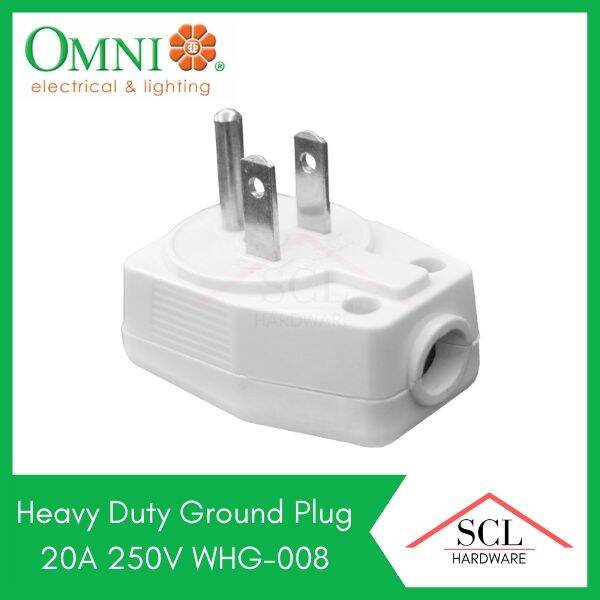 OMNI Heavy Duty Ground Plug 20A 250V WHG-008 | Lazada PH
