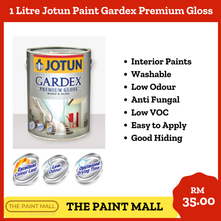 [The Paint Mall] 1Litre Jotun Paint Gardex Premium Gloss 1L (Wood ...