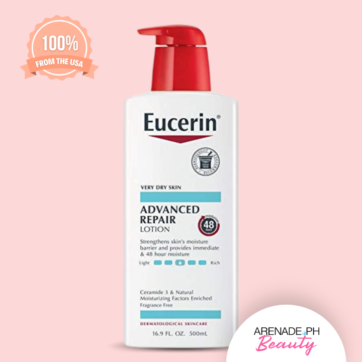 Eucerin Advanced Repair Lotion - No Fragrance Full Body Lotion for Very ...