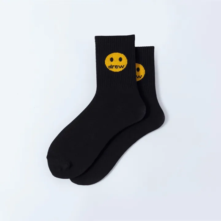 korean iconic drew socks smile face socks drew house beautiful | Lazada PH