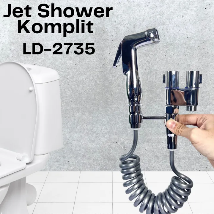 Jet Shower Kloset Toilet Closet Cebok WC Semprotan Duduk Kamar Mandi LD-2735 | Lazada Indonesia