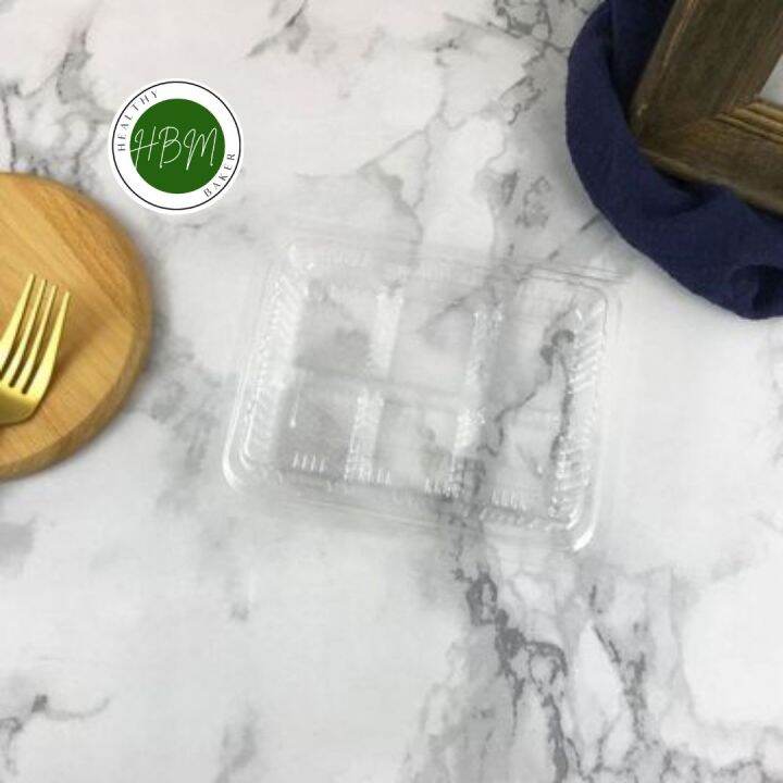 Ready Stock 6 Cavity Transparent Plastic Box / Cheese Tart Tray ...