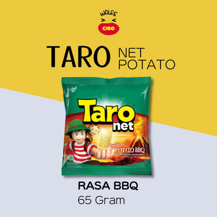 TARO Net Potato Rasa BBQ 65gr Snack Renceng Enak Camilan Kentang Murah ...