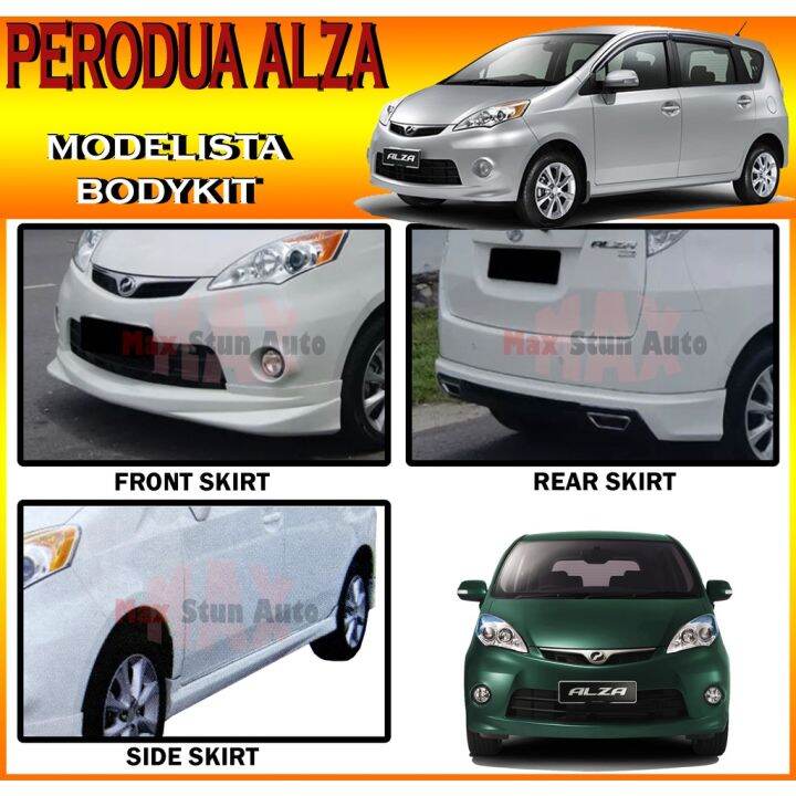 PERODUA ALZA 2010-2013 MODELISTA STYLE BODYKIT (MODELISTA) SKIRT LIP ...
