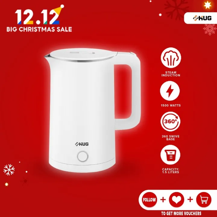 HUG EK-23 1.5 Liters Fast Boiling Electric Kettle | Lazada PH