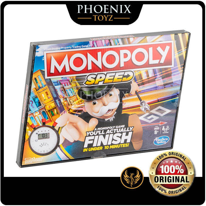 PhoenixToyz 100 PERCENT ORIGINAL Hasbro Monopoly Speed | Lazada
