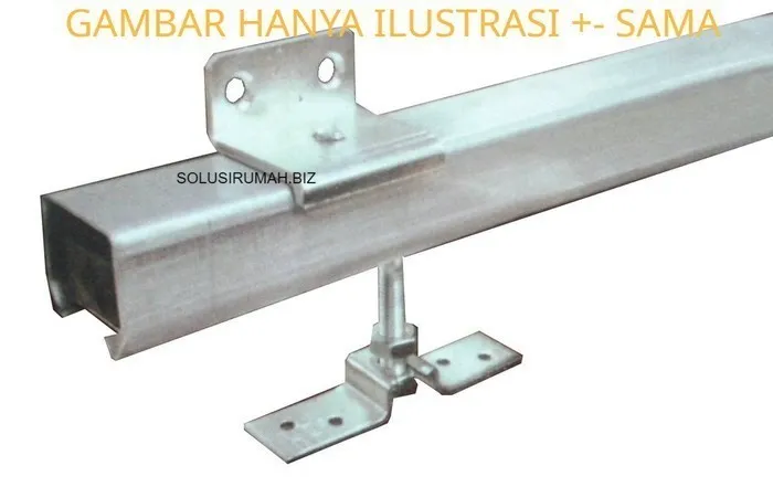 REL PINTU DORONG GALVALUM 330CM RODA SLIDING GESER 330 CM GALVANIS SET ...