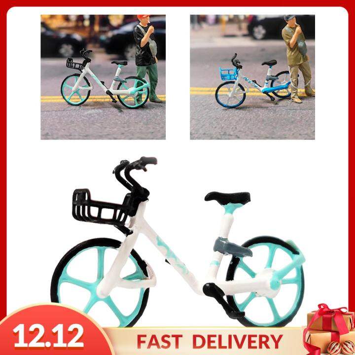 Resin 1/64 Bike Model Figurine Street Road Layout Scenery Diorama ...