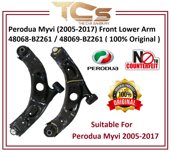 Perodua Myvi (2005-2017) Front Lower Arm 48068-BZ261 / 48069-BZ261 ( 100% Original ) | Lazada