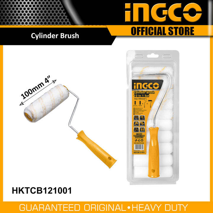 INGCO 12 in 1 Cylinder Brush Paint Roller Set 4" HKTCB121001 IHT ...