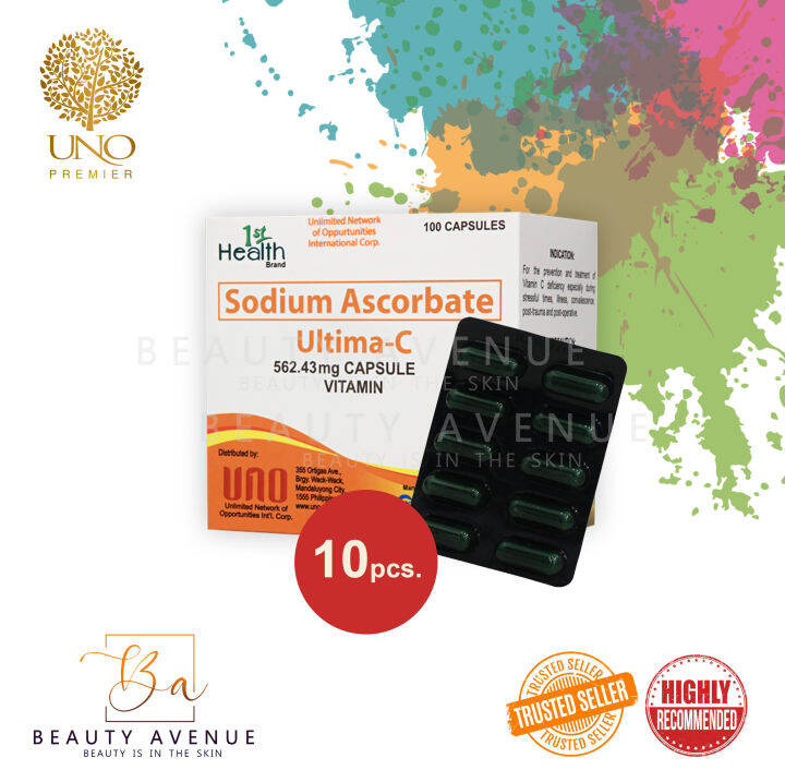 Ultima C Alkaline Vitamin C Multivitamins Tester 10 capsules or 1 Pad ...