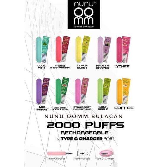 Nunu Oomm 2000 Puffs Disposable | Lazada PH