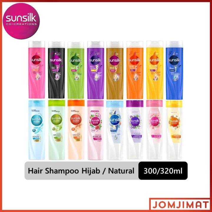 Sunsilk Hijab Natural Hair Shampoo 300ml/320ml / Smooth&Manageable Hair fall Solution Anti ...
